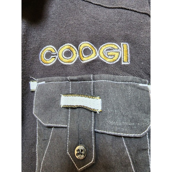 COOGI | Shirts | Coogi Black Polo Mens Shirt Size 3x Embellished | Poshmark